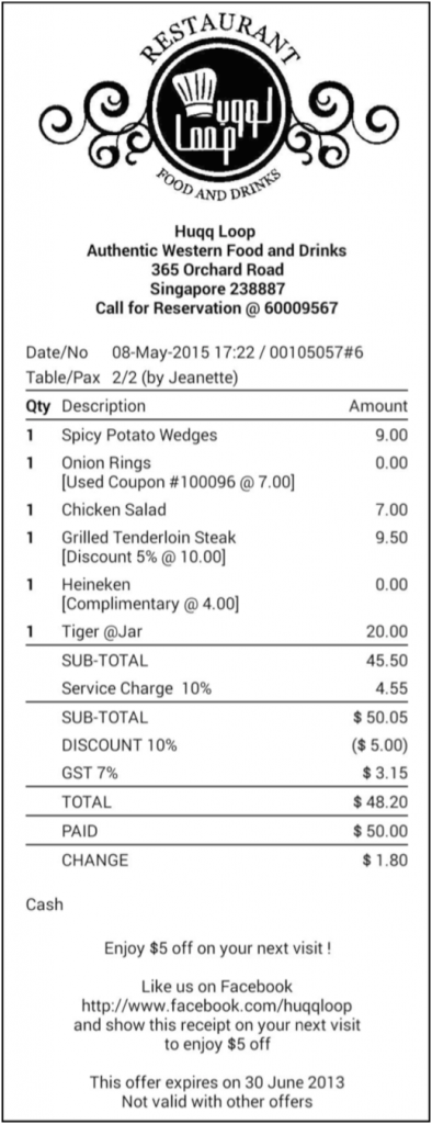 How To Make The Most Out Of Receipt For Higher Sales - FoodZaps